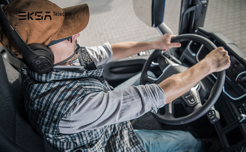 Unparalleled ENC Technology: EKSAtelecom H1 Bluetooth Trucker Headset