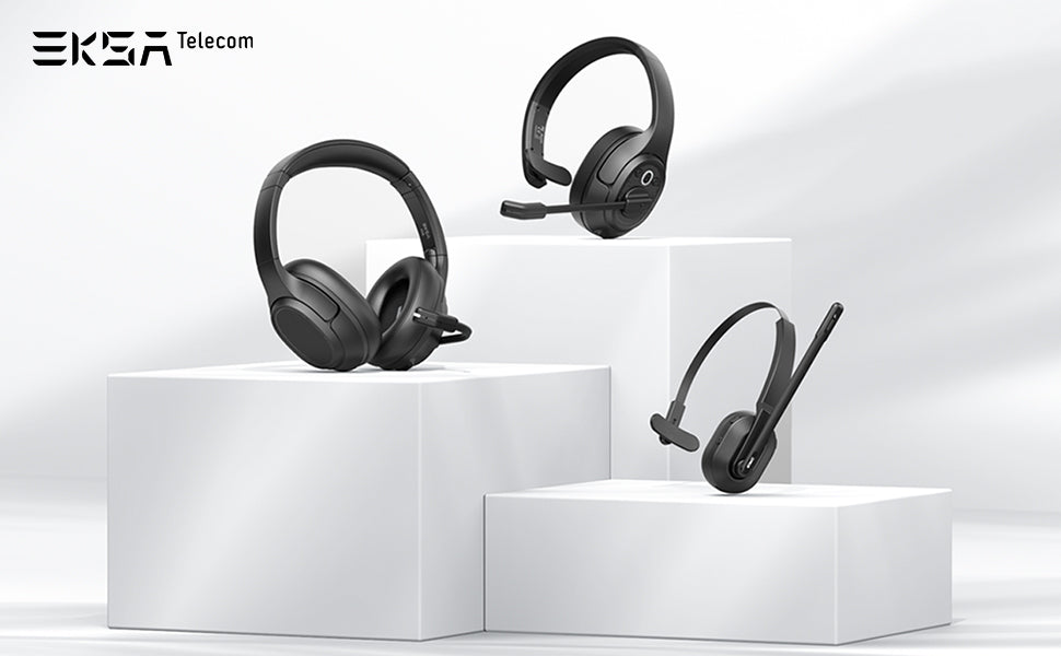 What are the Top Single Ear and Dual Ear Headsets by EKSAtelecom?
