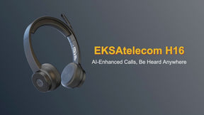 EKSAtelecom® H16 Professional Wireless Headset with Dual Connectivity